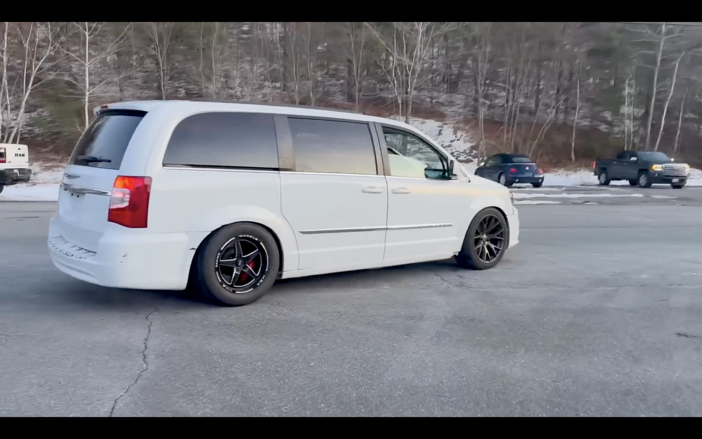 VIDEO: This Dude Just Built An SRT Hellcat Swapped Minivan | Rowdy ...
